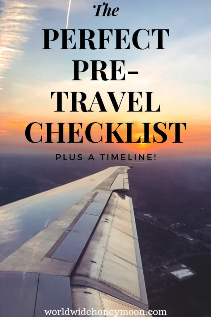 Pre-Travel Checklist: 11 Things to Do Before Traveling Internationally ...