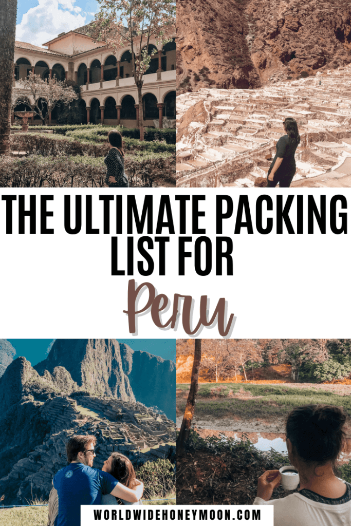 The Ultimate Guide to Packing for Peru (In Just a Carry On)! | Male and ...